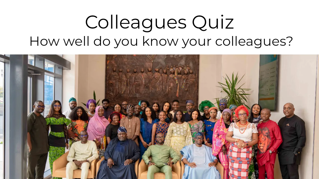 Colleagues Quiz - How well do you know your colleagues?