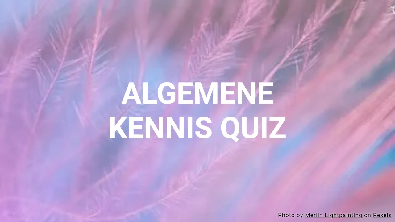 Algemene trivia quiz - Test je algemene kennis