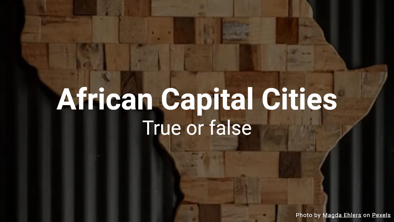 African Capital Cities Quiz