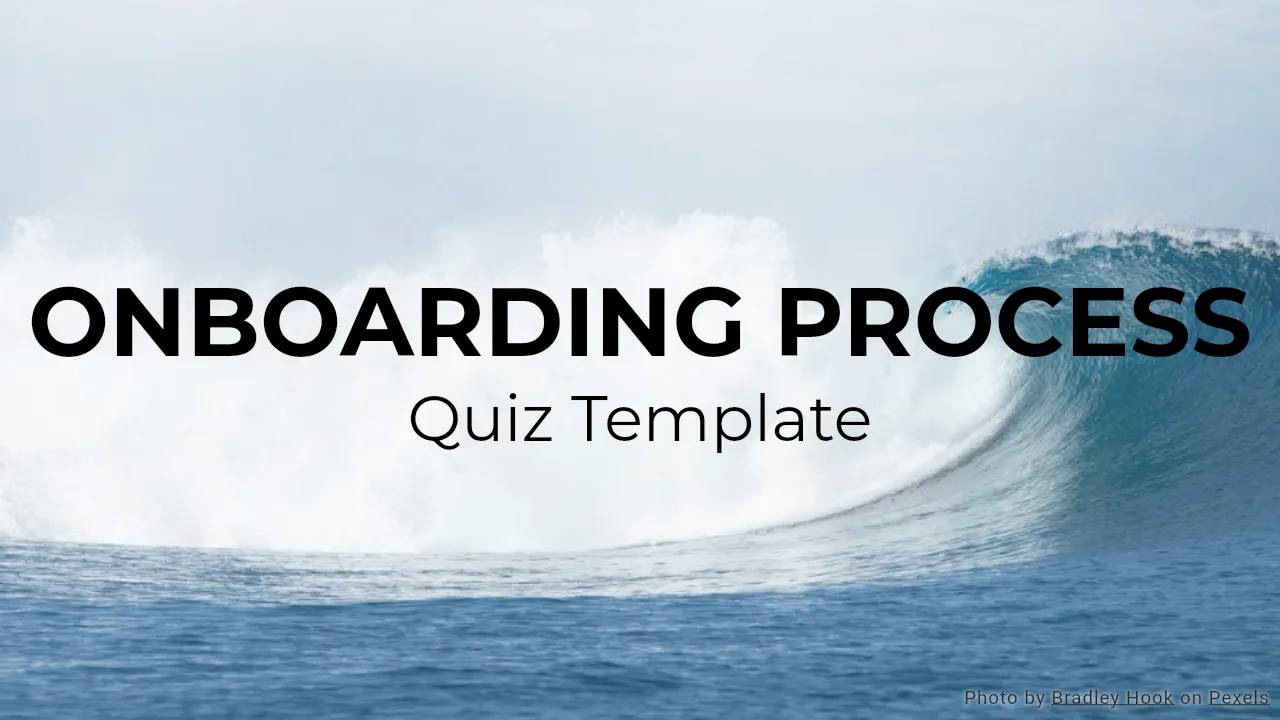 Onboarding Quiz Template