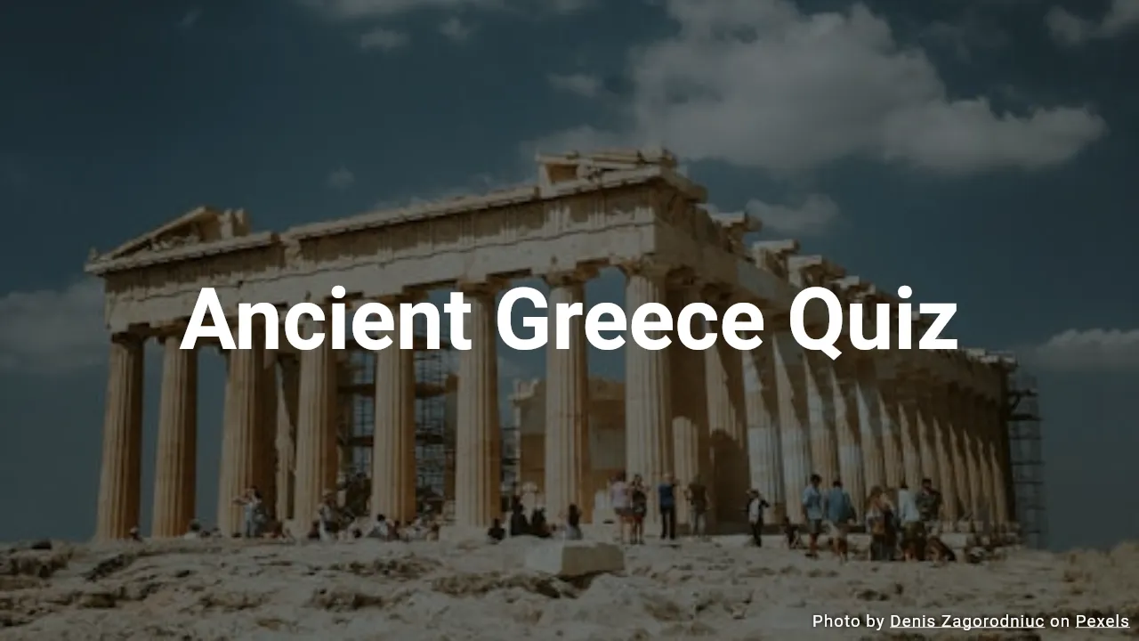 Ancient Greece Quiz (Multiple Choice)